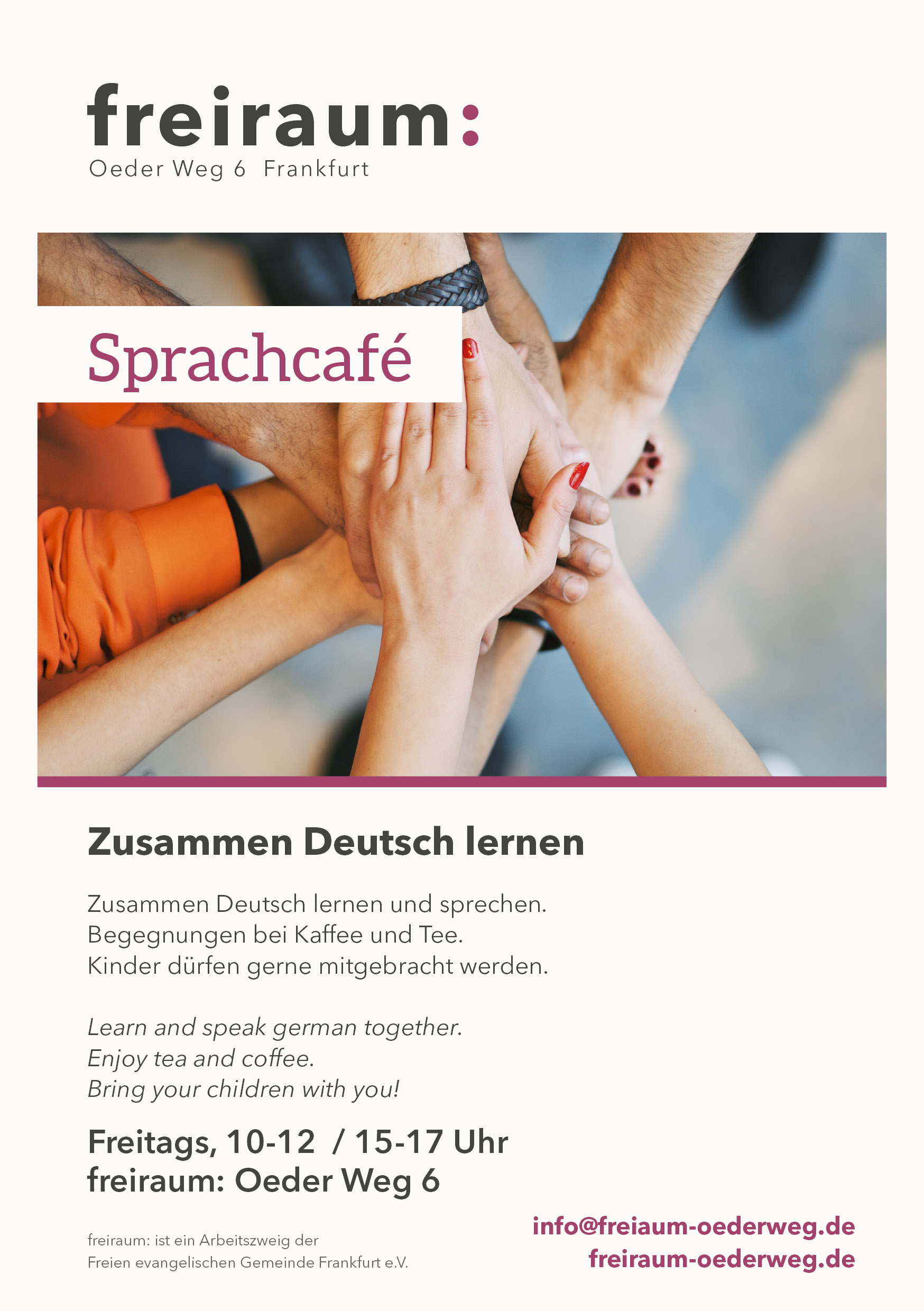 Sprachcafé | Freie evangelische Gemeinde Frankfurt